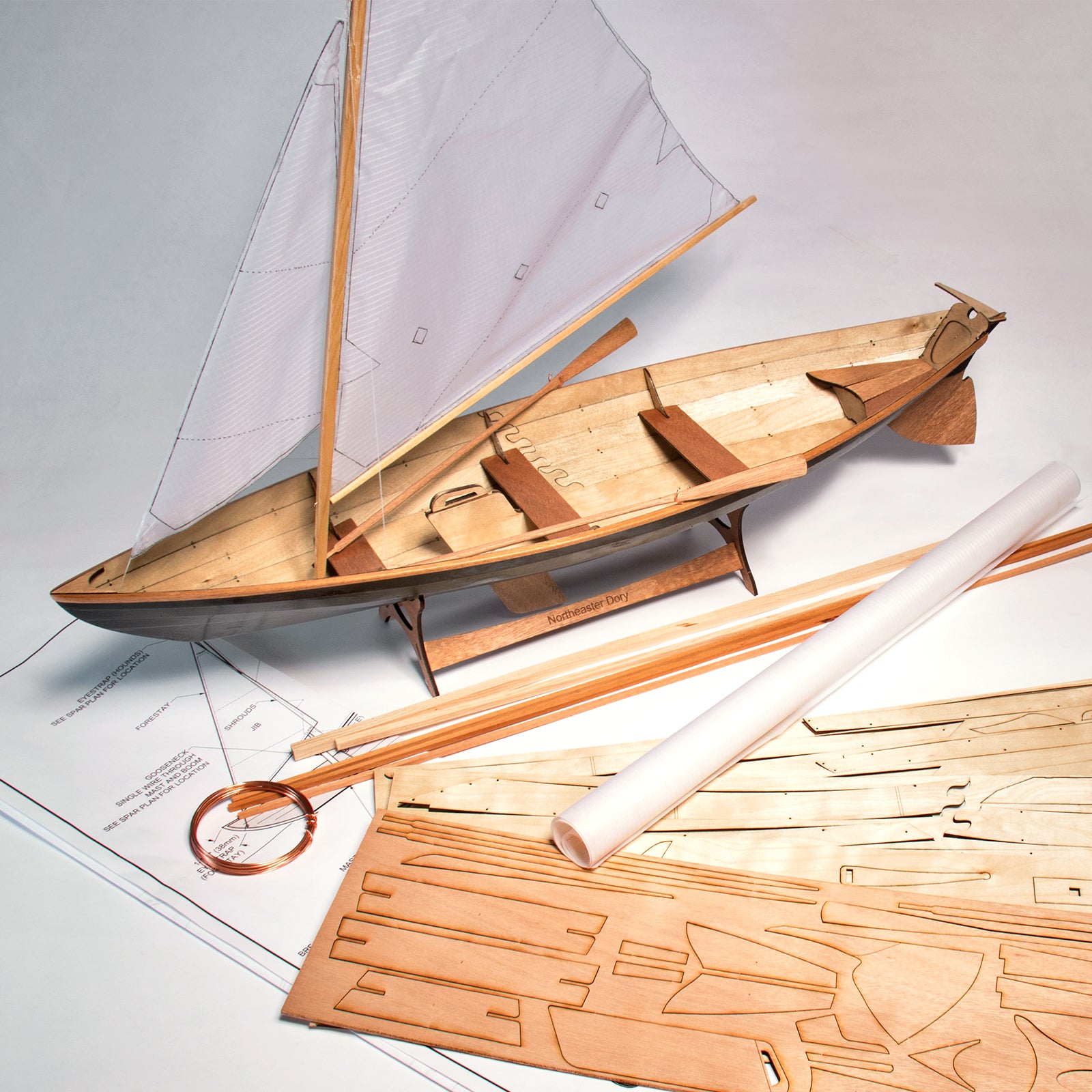 Northeaster Dory Scale Model Kit DIY Wooden Scale Model Kit ...