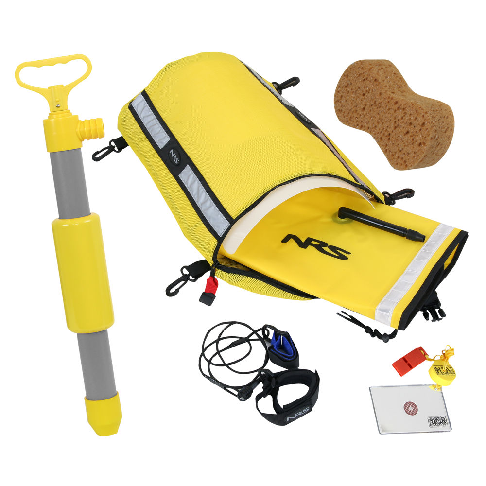 NRS Touring Safety Kit for Sea Kayakers: Paddle Float, Leash, Bilge ...