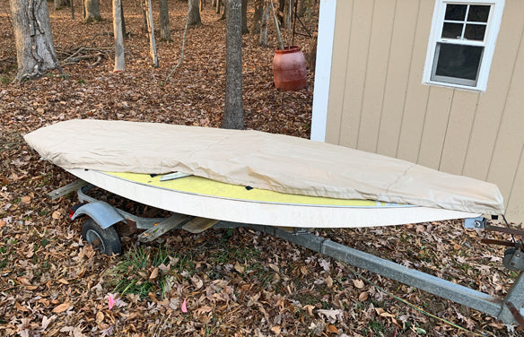 Custom Cover for Sunfish Sailboats: Khaki Sun-DURA Fabric Protects and ...